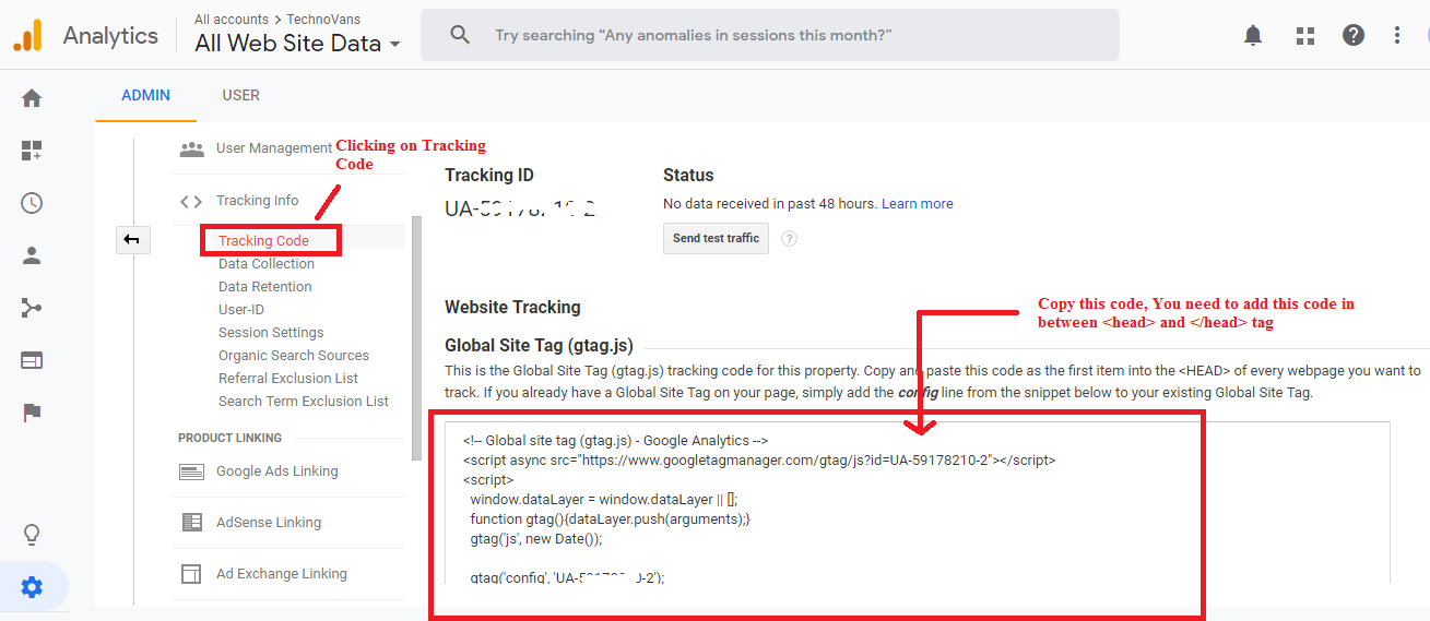 How to add Google Analytics Code in WordPress Blog? - TechnoVans