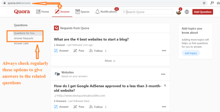 How To Use Quora To Drive Traffic To Your Blog - TechnoVans