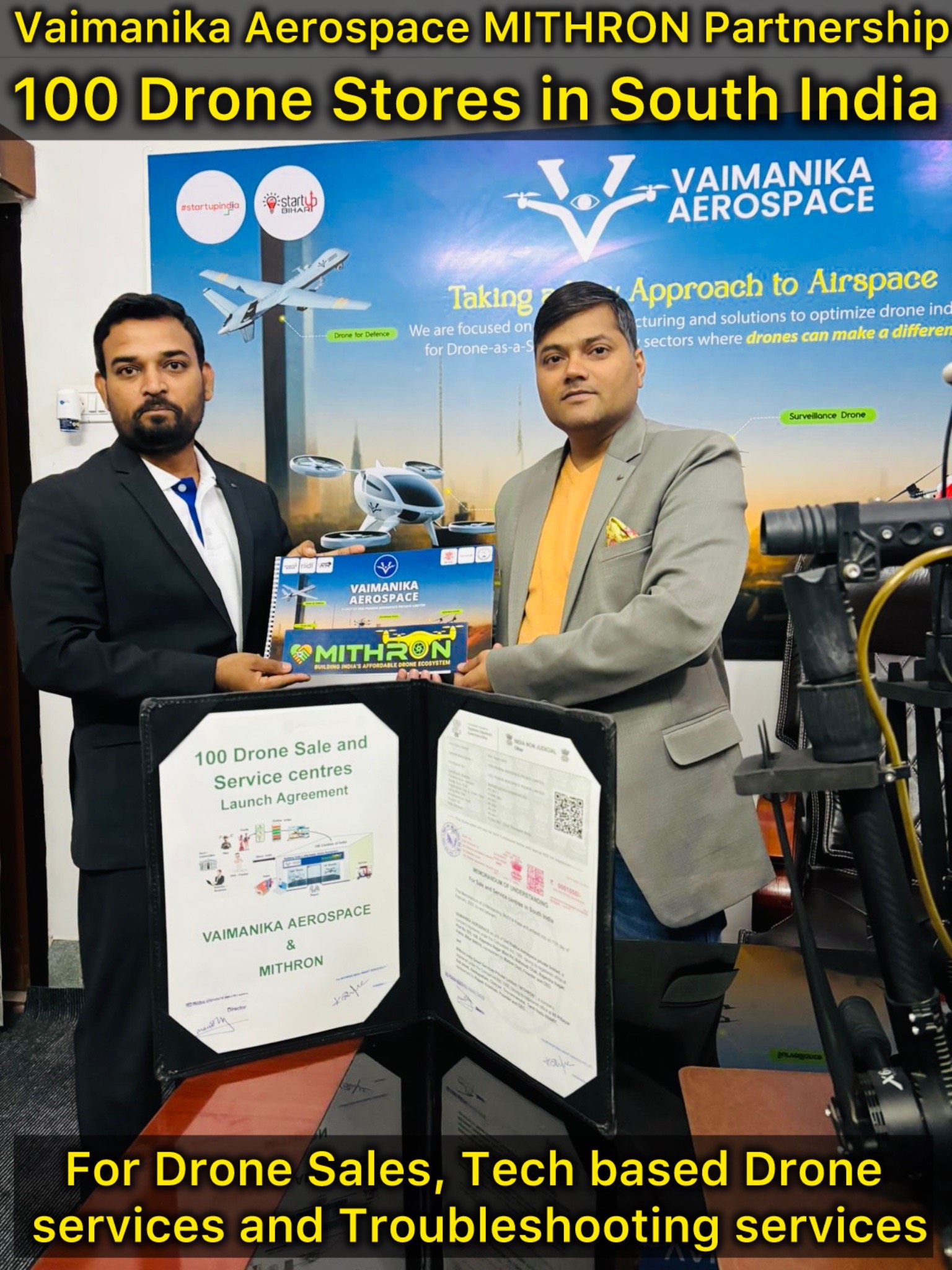 VAIMANIKA Aerospace and MITHRON India Smart Services sign MoU to ...